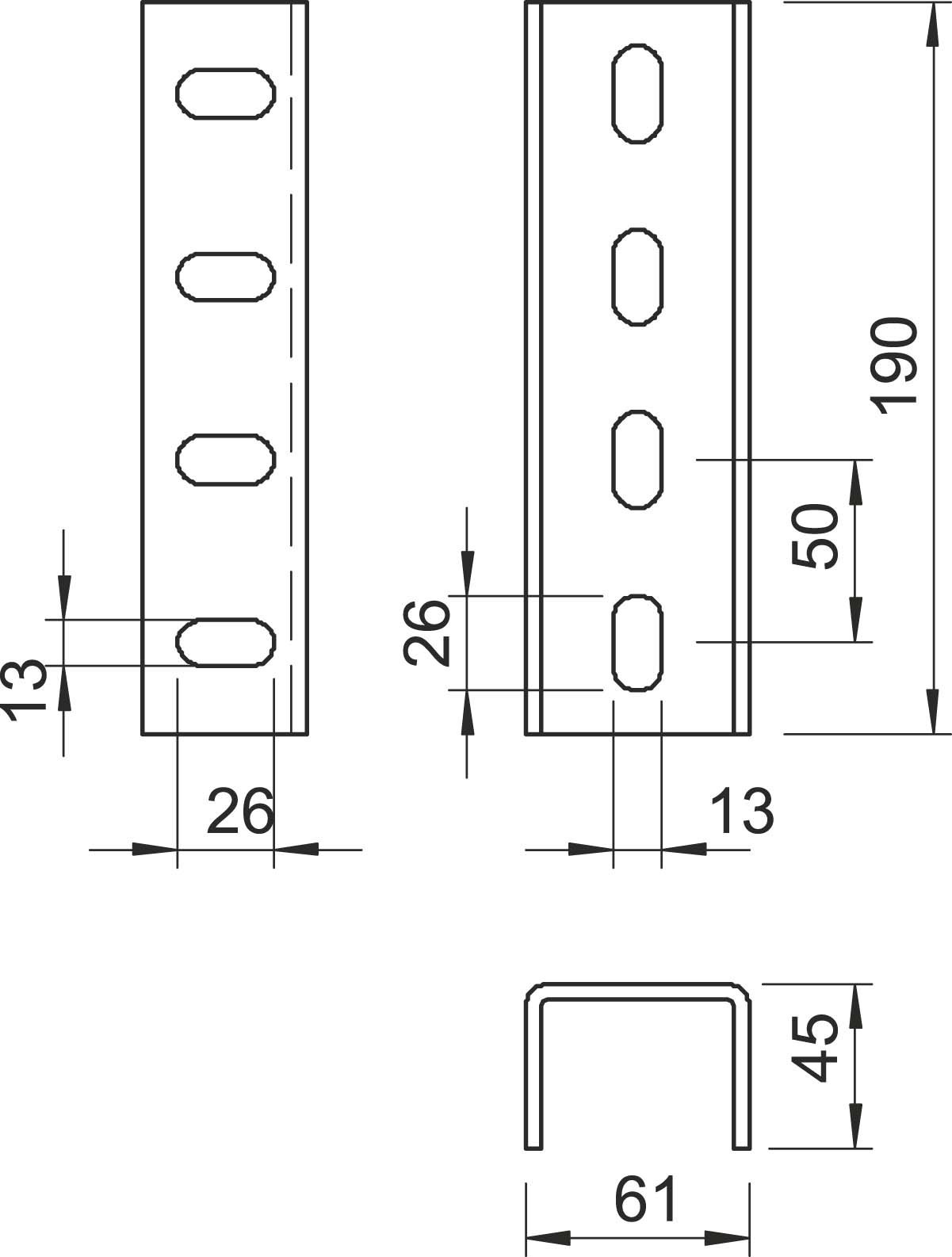 OBO Bettermann Vertr U-Stiel-Verbinder feuerverzinkt VUS 7 FT-0415301